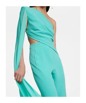 Roland Mouret Asymmetrical One-shoulder Jumpsuit With Draped Detail