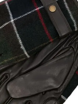Barbour Leather-plaid Gloves