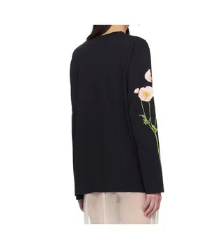 Simone Rocha Poppy Field-print Long Sleeve T-shirt