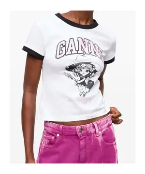 GANNI Basic Jersey Witch Small T-shirt