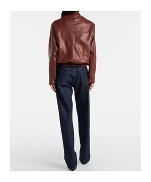 Magda Butrym Long-sleeved Leather Jacket