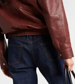 Magda Butrym Long-sleeved Leather Jacket