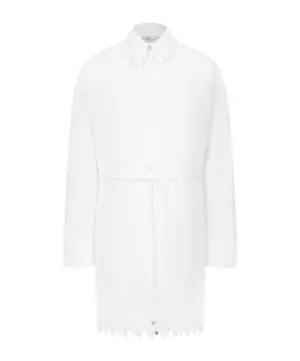 Blumarine Lace Trimmed Shirt Dress