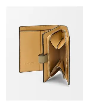 Loewe Compact Zip Wallet In Soft Grained Calfskin
