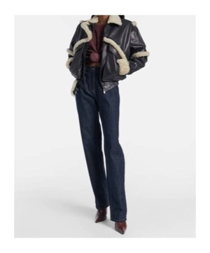 Magda Butrym Long-sleeved Leather Jacket