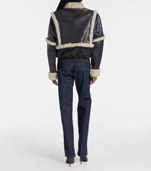 Magda Butrym Long-sleeved Leather Jacket