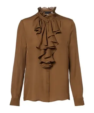 NILI LOTAN Ruffled Shirt