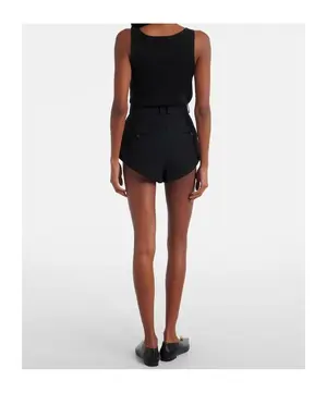 Magda Butrym Belted Wool Shorts