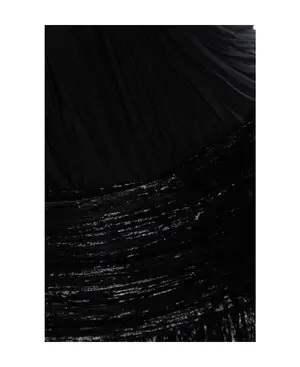 Saint Laurent Lurex Velvet Bustier Dress