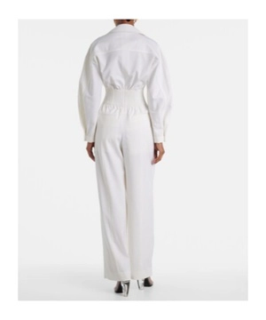 Victoria Beckham Tab Detail Wool-blend Jumpsuit