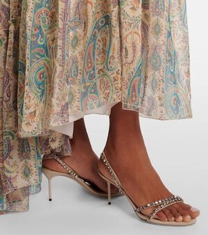 Paris Texas Lidia 70 Crystal-embellished Mules