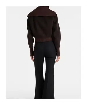 Victoria Beckham Lapel Collar Long-sleeved Casual Jacket