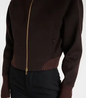 Victoria Beckham Lapel Collar Long-sleeved Casual Jacket