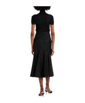 Erdem Polka-dot Cotton And Woolmidi Skirt