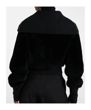 Victoria Beckham Cropped Zip Up Jacket
