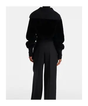 Victoria Beckham Cropped Zip Up Jacket