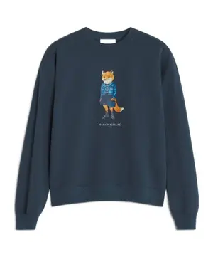 Maison Kitsuné Dressed Fox Comfort Sweatshirt - French Navy