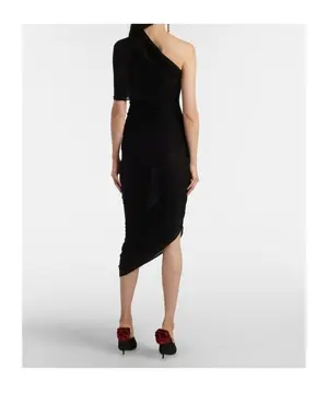 Magda Butrym One-shoulder Ruched Midi Dress