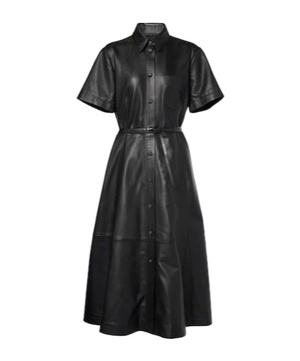 Altuzarra Kiera Leather Shirt Dress