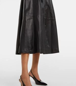 Altuzarra Kiera Leather Shirt Dress