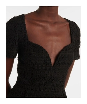 Elie Saab Macramé Midi Dress