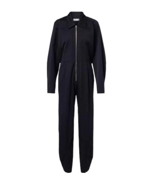Victoria Beckham Wool-blend Jumpsuit - Black