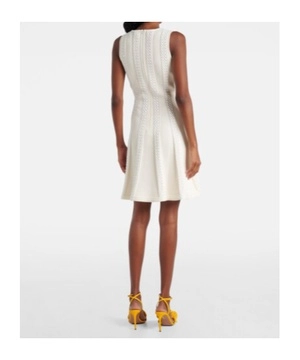Oscar De La Renta Open-knit Minidress