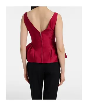 Roland Mouret Peplum Taffeta Top