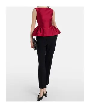 Roland Mouret Peplum Taffeta Top