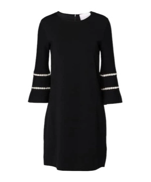 Carolina Herrera Embellished Wool-blend Minidress - Black