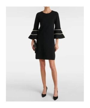 Carolina Herrera Embellished Wool-blend Minidress