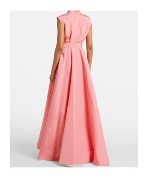 Carolina Herrera Belted Silk Gown