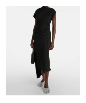 Proenza Schouler Asymmetrical Draped Midi Dress