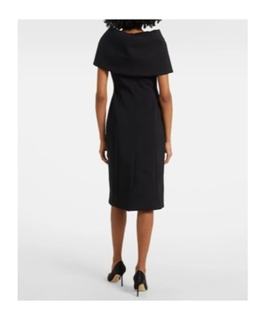 Oscar De La Renta Draped Cocktail Dress