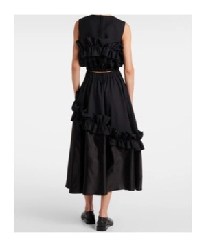 Comme Des Garçons Ruffled Wool Top