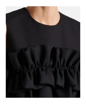 Comme Des Garçons Ruffled Wool Top