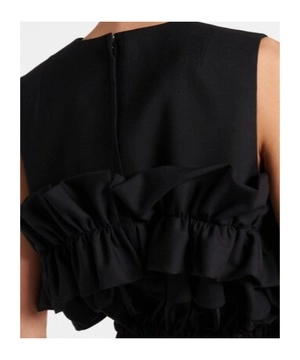 Comme Des Garçons Ruffled Wool Top