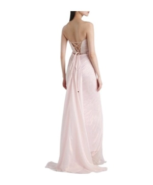 MARIA LUCIA HOHAN Pleated Silk-blend Chiffon Gown