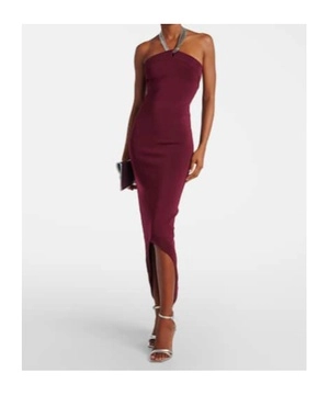 Galvan Halterneck Midi Dress
