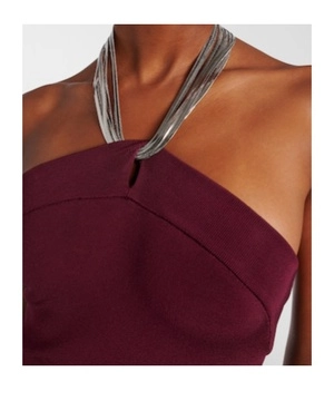 Galvan Halterneck Midi Dress