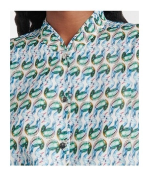 Tory Burch Printed Silk And Cotton Midi Dress