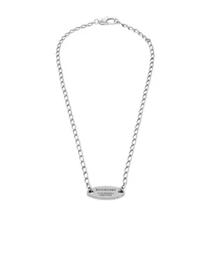 Balenciaga Everyday Chain Necklace - Antique Silver