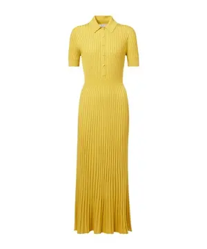 Gabriela Hearst Short-sleeved Dress - Yellow