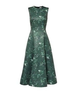 EMILIA WICKSTEAD Mara Floral Taffeta Gown - Green