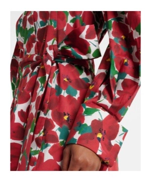 Carolina Herrera Floral Cotton-blend Shirt Dress