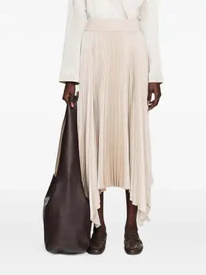 JOSEPH Ade Pleated Midi Skirt