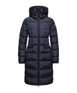 Moncler Avocette Hooded Long Down Jacket - Night Blue