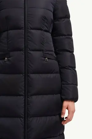Moncler Avocette Hooded Long Down Jacket