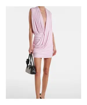 Magda Butrym Sleeveless Pleated Draped Dress