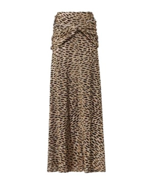 Rabanne Tiger Gathered Lame Maxi Skirt